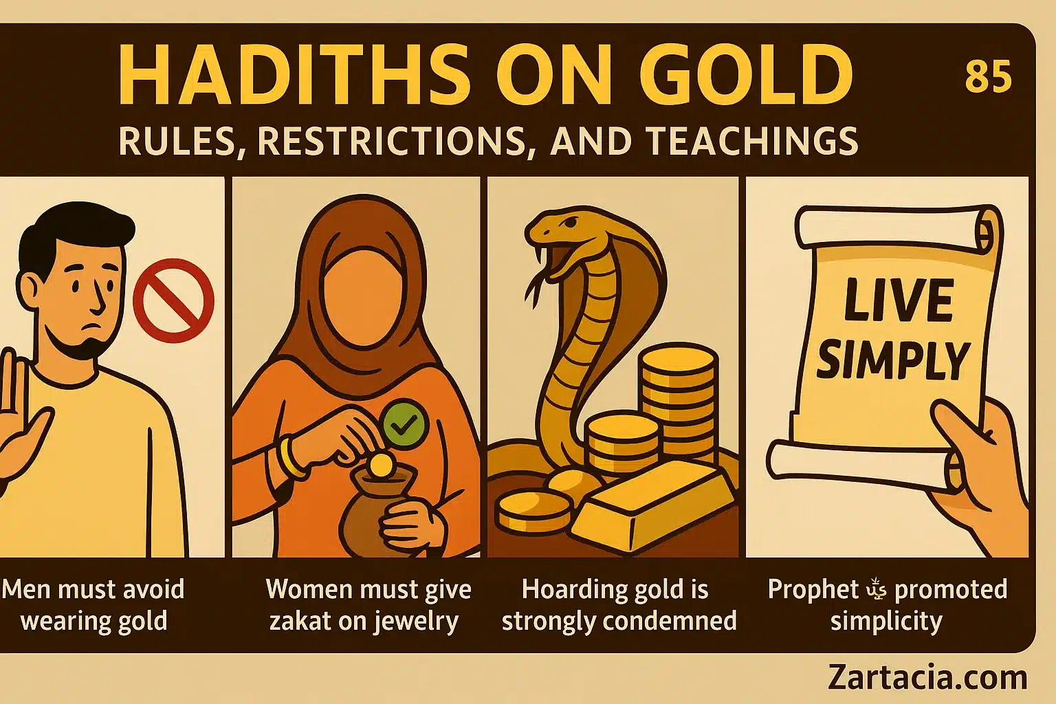 Hadiths on Gold – Rules, Restrictions, and Teachings - Zartacia Blog